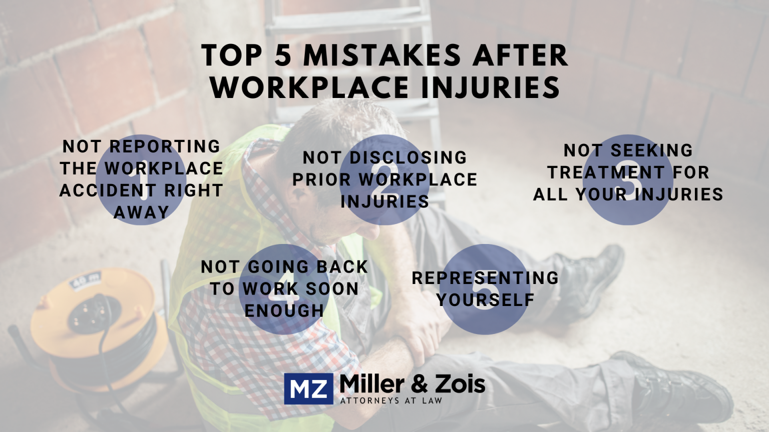 Top 6 Mistakes After a Workplace Injury in Maryland
